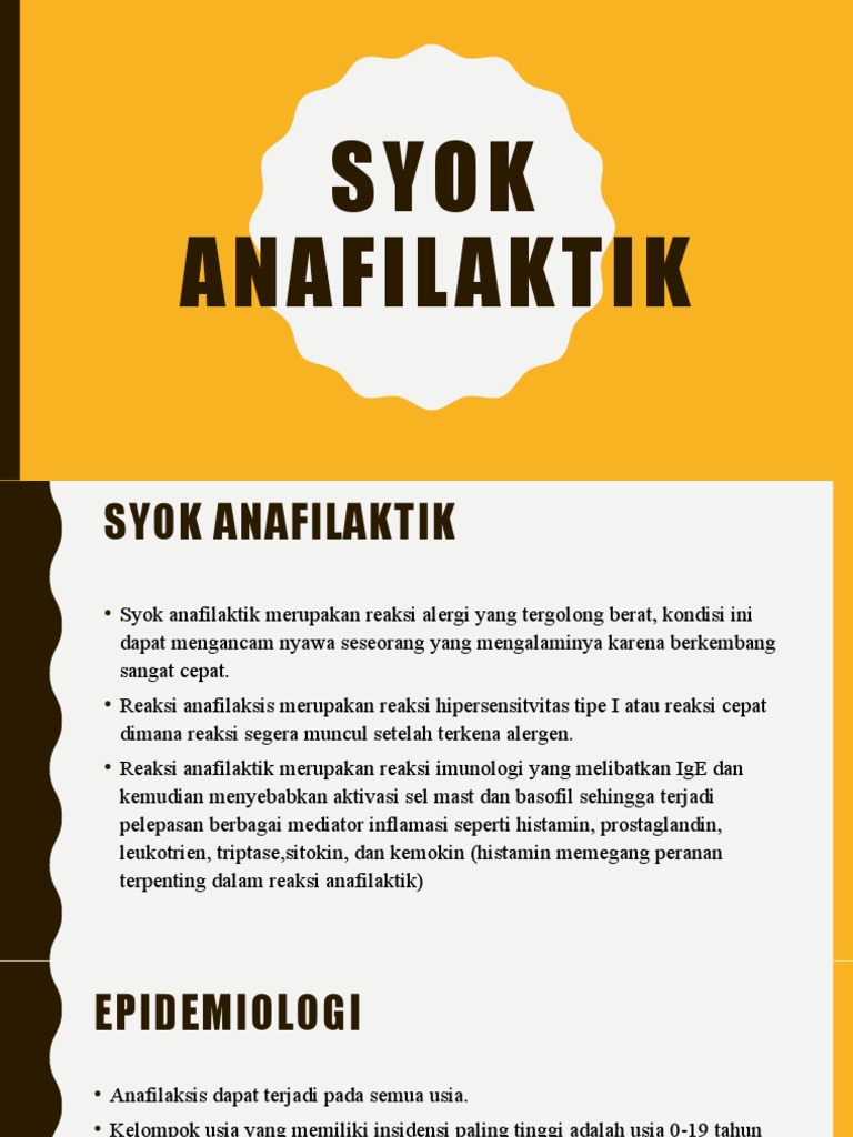 Syok Anafilaktik - UGD | PDF
