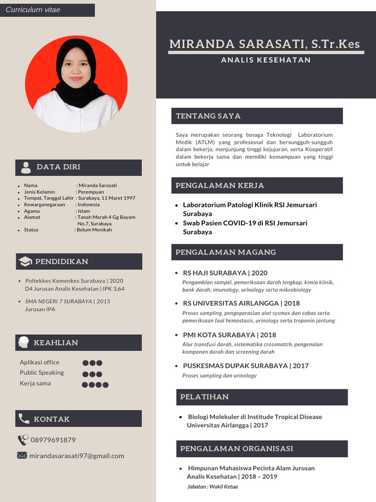 CV Indah | PDF