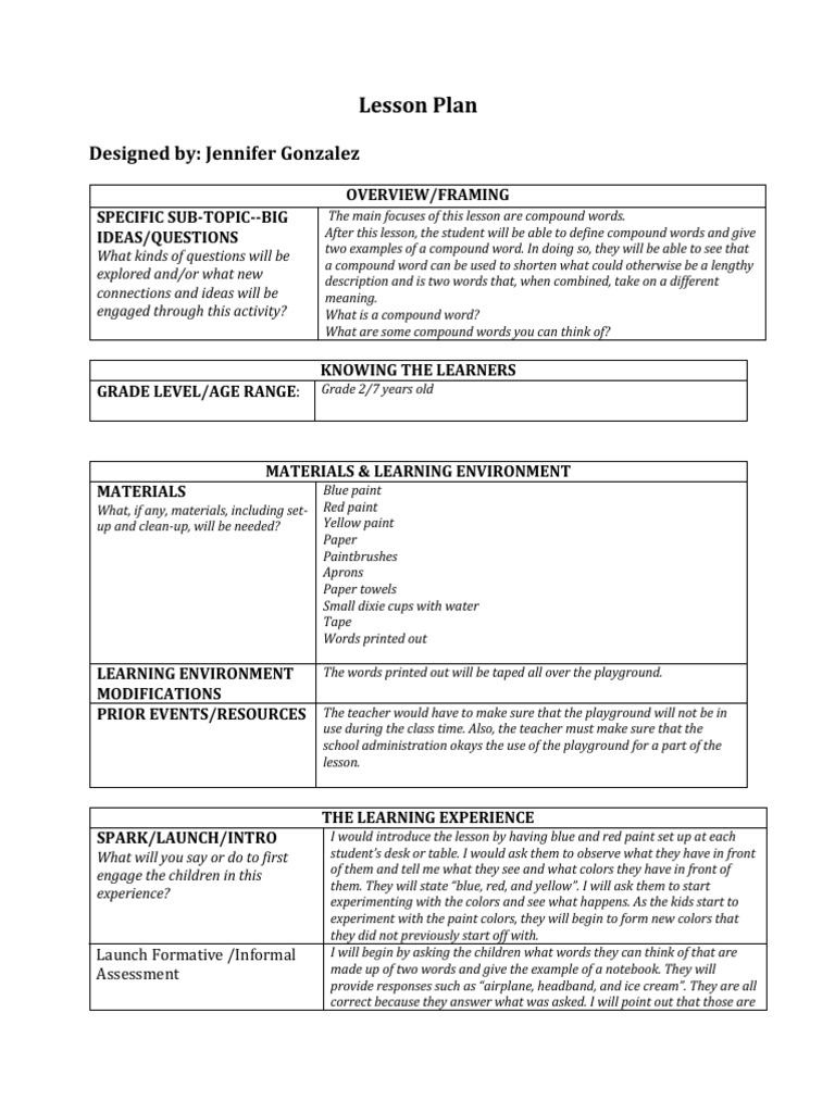 2nd Grade Compound Words | PDF | Educational Assessment ...