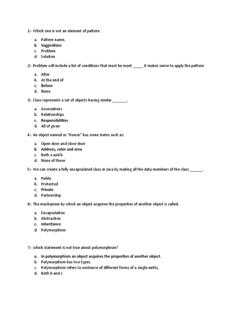 Quiz 1 Design Pattern | PDF | Class (Computer Programming) | Inheritance (Object Oriented ...