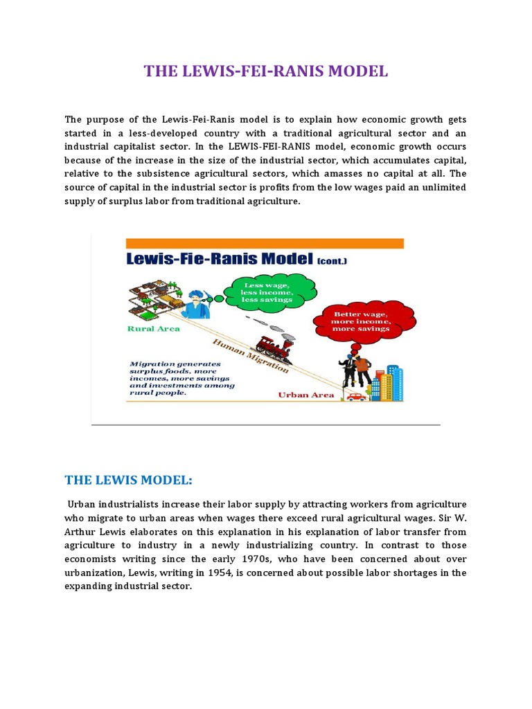 The Lewis Fei Ranis Model | PDF | Labour Economics | Macroeconomics