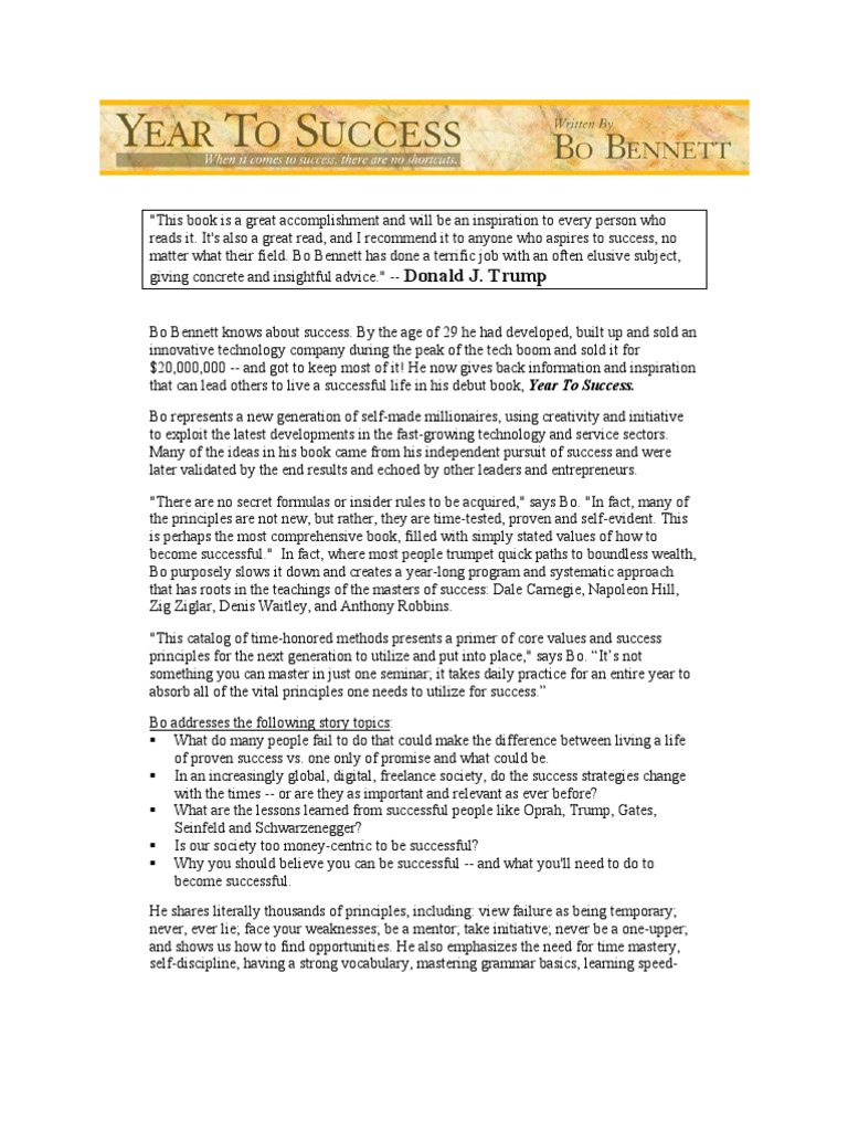 Year To Success | PDF | Thought | Mind