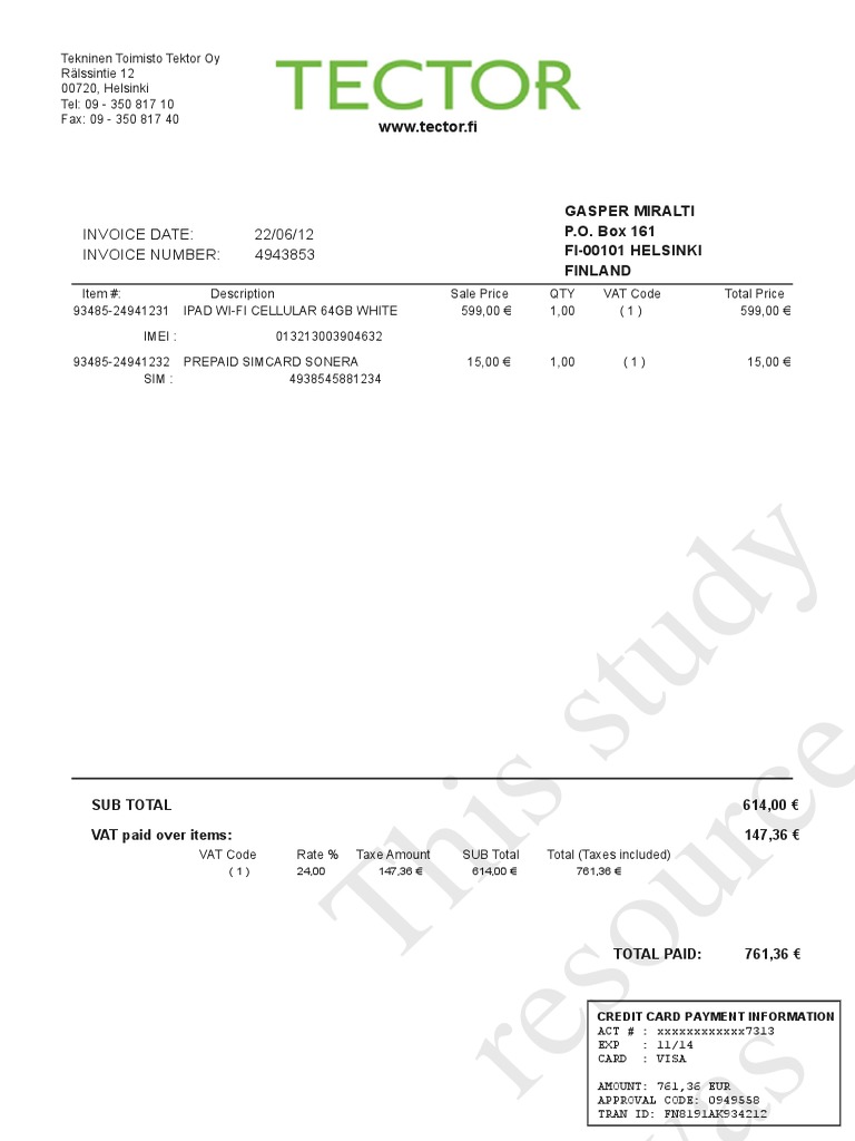 Invoice Printer PDF | PDF | Value Added Tax | Invoice
