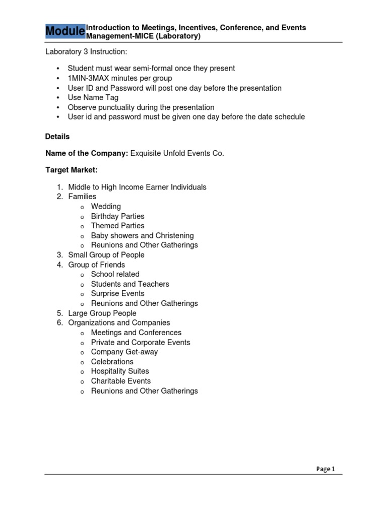 Introduction To Meetings, Incentives, Conference, and Events Management ...