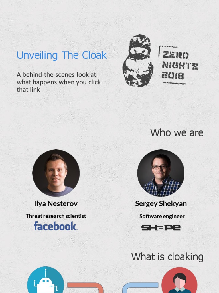 Unveiling the Cloak: A behind-the-scenes look at cloaking techniques ...