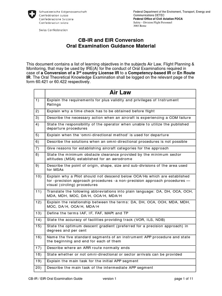 Ir Oral Examination | PDF | Transponder (Aeronautics) | Atmospheric ...