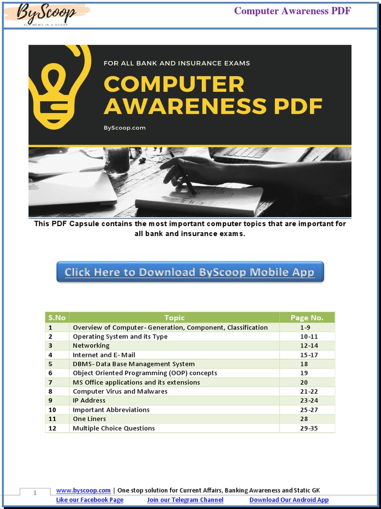 Computer topics PDF guide | PDF | Printer (Computing) | Random Access ...
