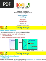 Topic 3 - Casing Design & Procedure | PDF | Strength Of Materials | Casing (Borehole)