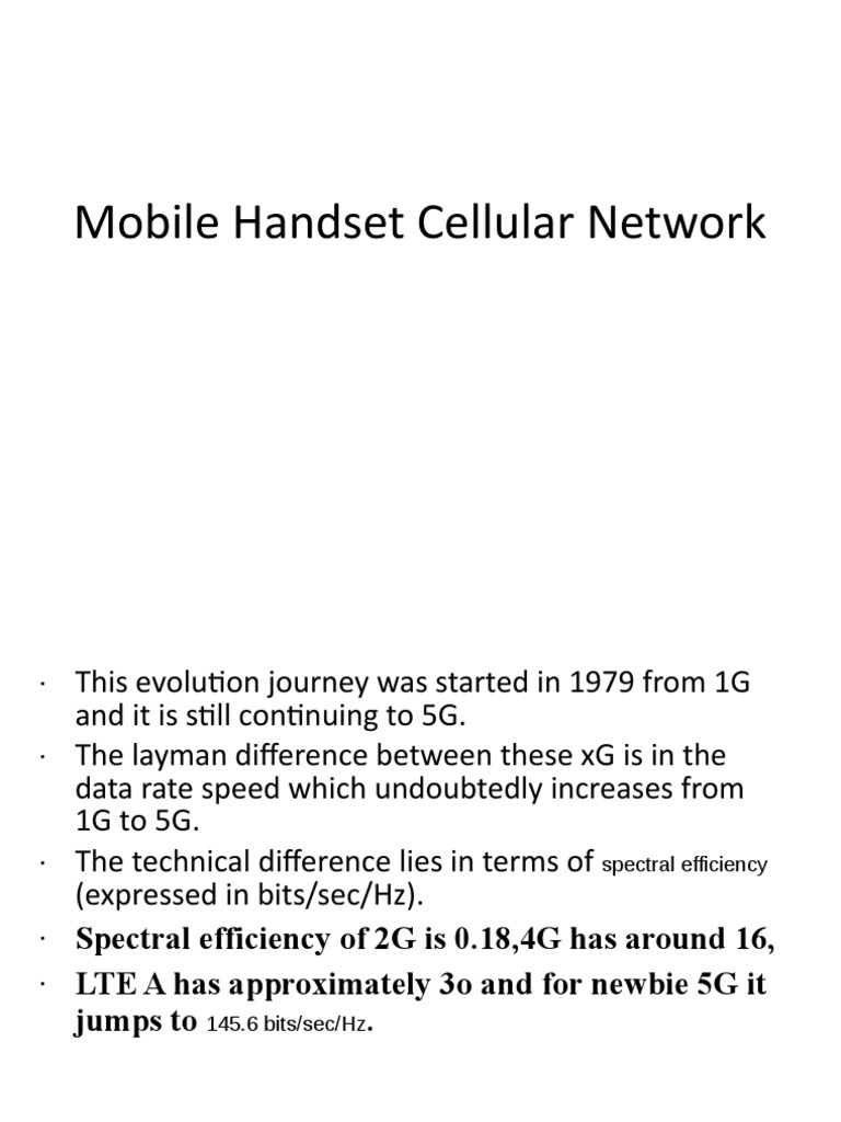 2G, 3G, 4G Mobile Communication | Download Free PDF | High Speed Packet Access | Cellular Network