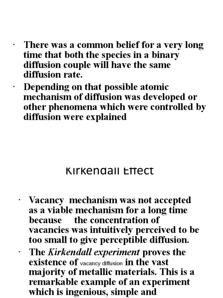 Kirkendall Effect | PDF