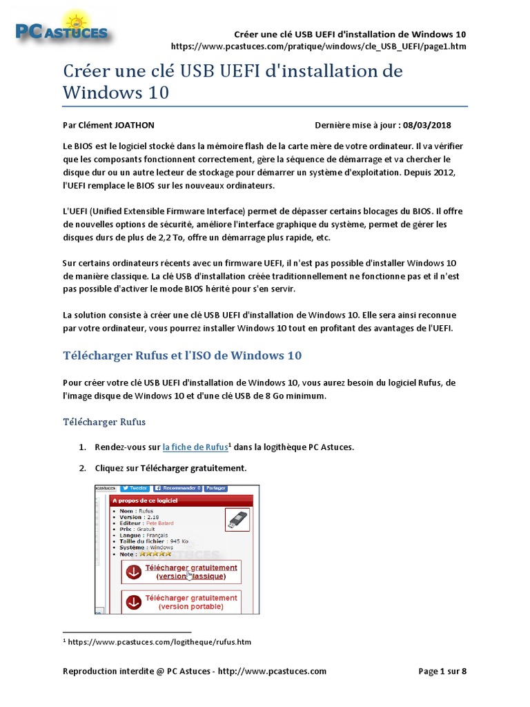 Cle USB UEFI PDF | PDF
