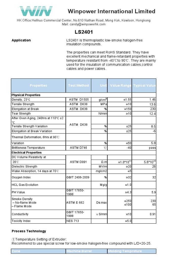 Winpower International Limited: Application | PDF | Materials ...