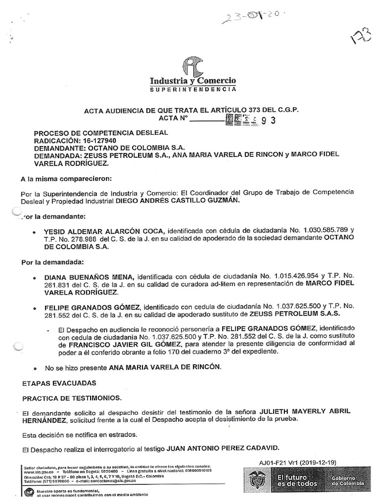 16-127940-Acta Sentencia 93-2020 | PDF