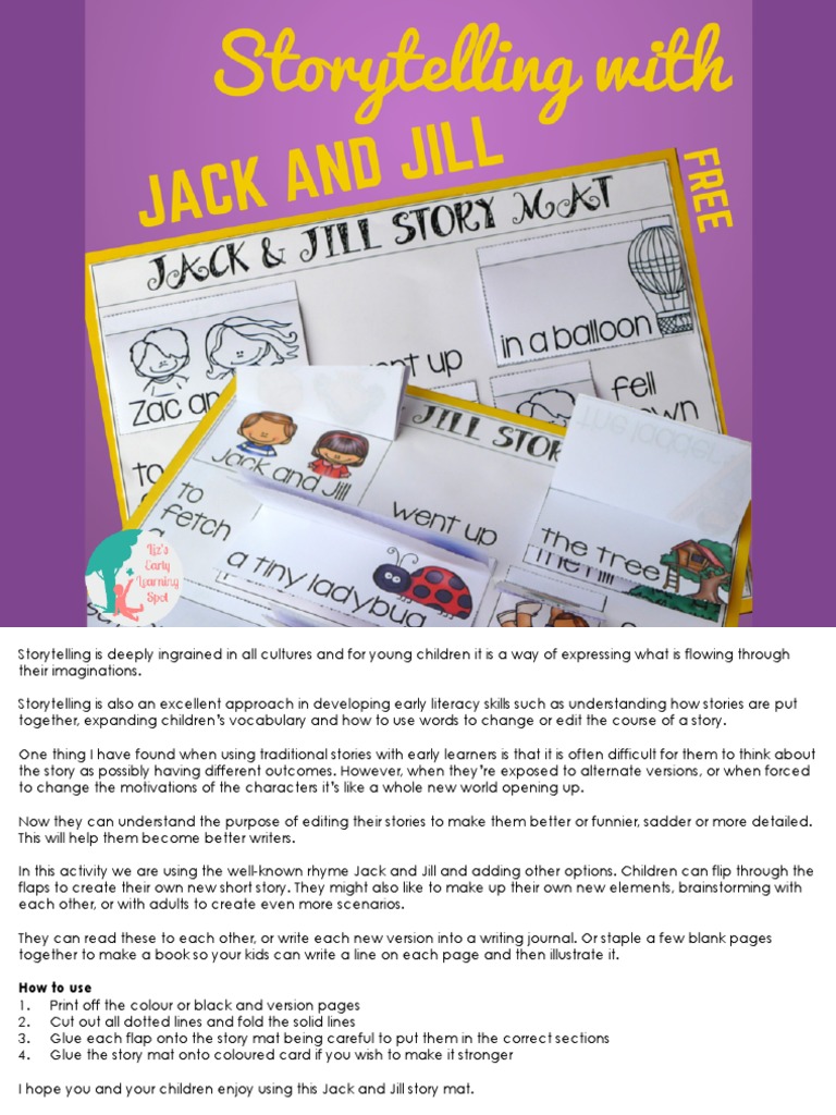 Jack Jill Story PDF | PDF | Storytelling | Digital Millennium Copyright Act
