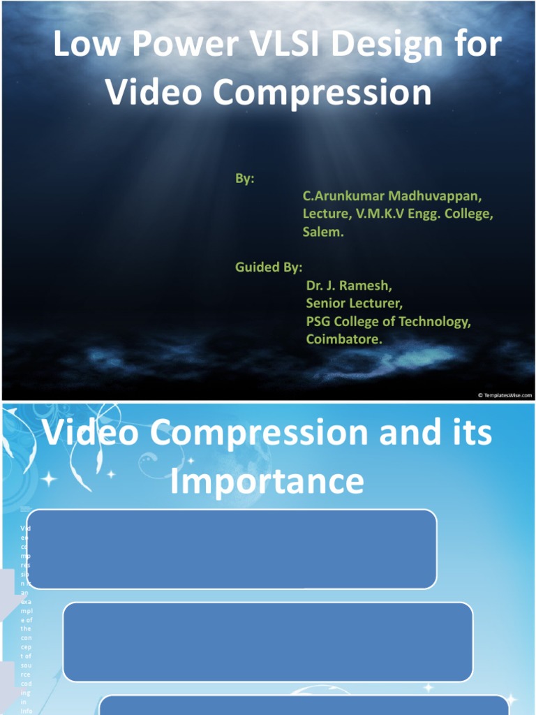 Low Power VLSI Design | PDF | Video | Data Compression