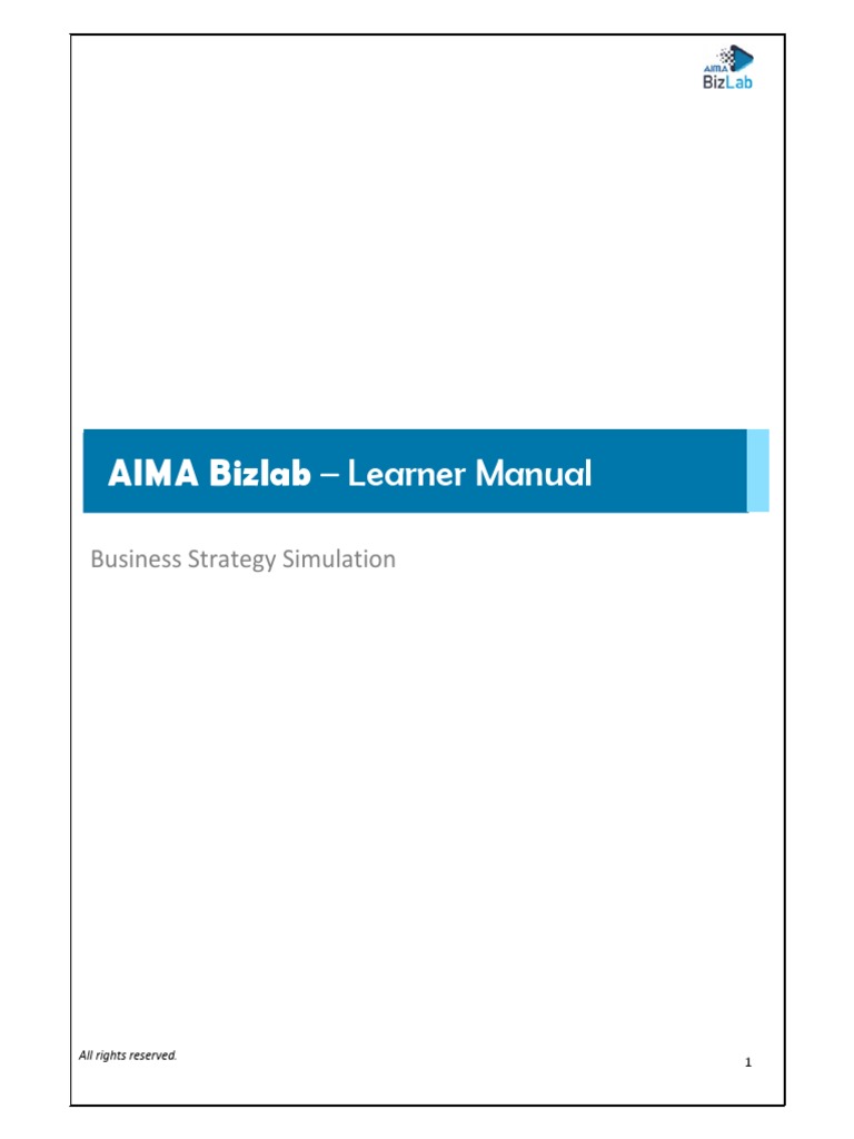 AIMA Bizlab Learner Manual-V2 | PDF | Retail | Stocks
