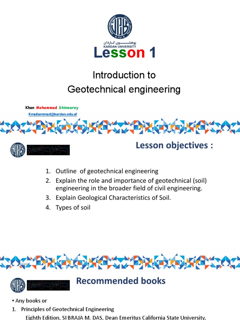 Introduction To Geotechnical Engineering: Mohammad | PDF | Rock ...