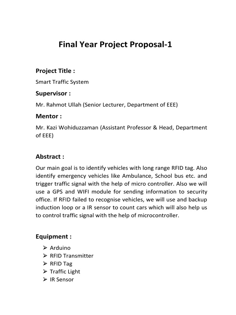 Final Year Project Proposal-1 | PDF | Battery Charger | Electrical ...