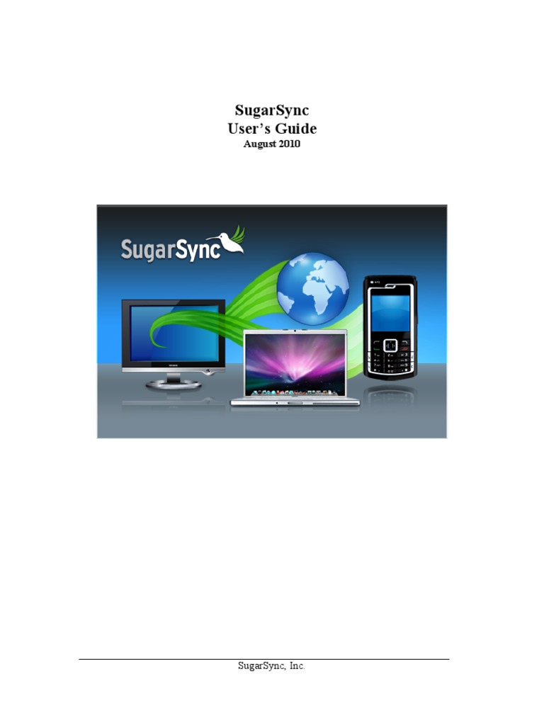 SugarSync User's Guide | PDF | Computer File | Icon (Computing)