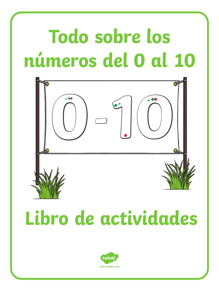 Libro de Actividades - Números Del 0 Al 10 PDF | PDF