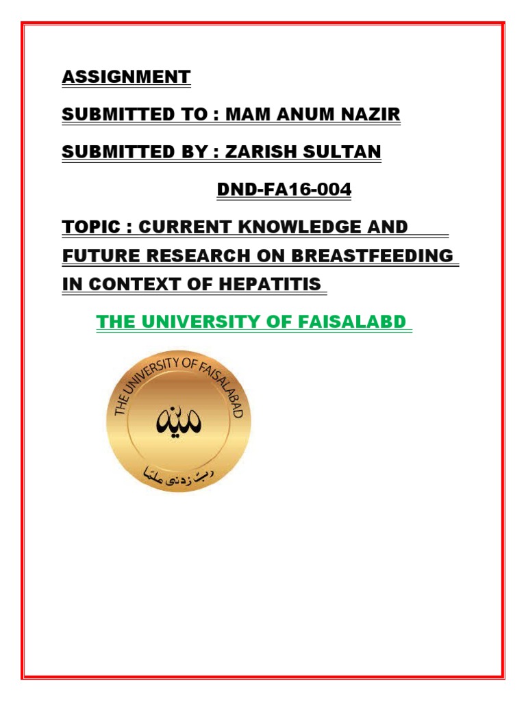 Assignment Submitted To: Mam Anum Nazir Submitted By: Zarish Sultan DND ...