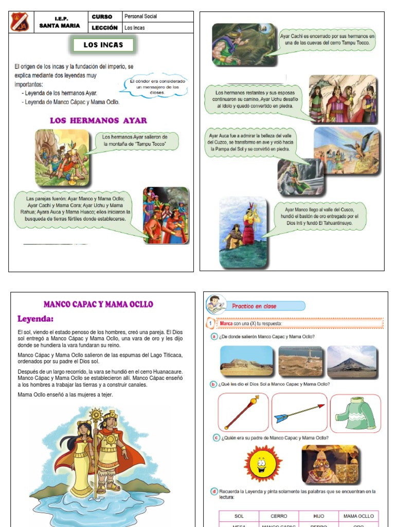 Origen del Imperio Inca: Mito y Fundadores | PDF | Ciencias sociales ...