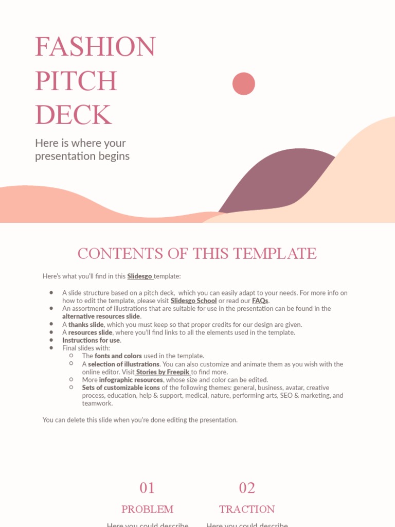 Fashion Pitch Deck by Slidesgo | PDF | Planets | Mercury (Planet)