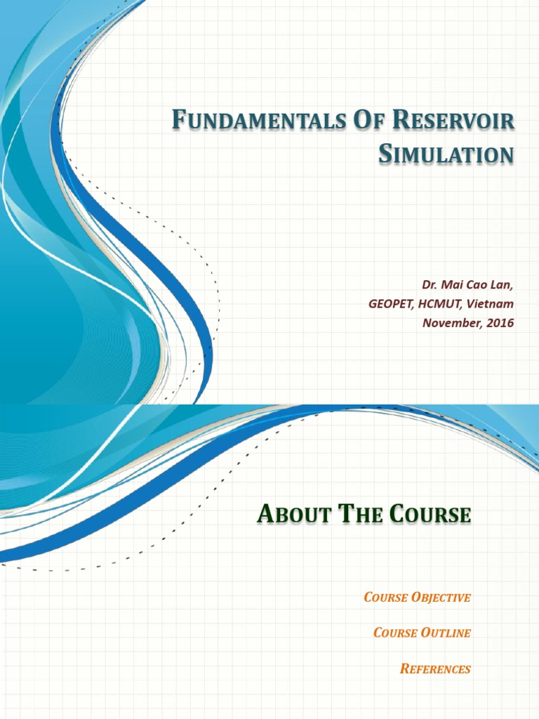 Reservoir Simulation Basics | PDF | Fluid Dynamics | Petroleum Reservoir