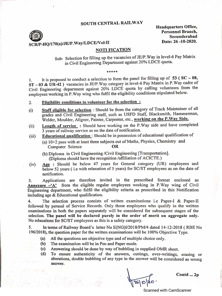 LDCE Notification | PDF