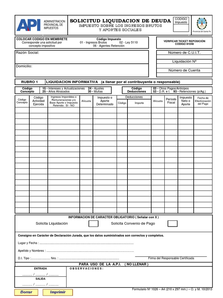 Formulario 1026 Interactivo | PDF | Impuestos | Servicios (economía)
