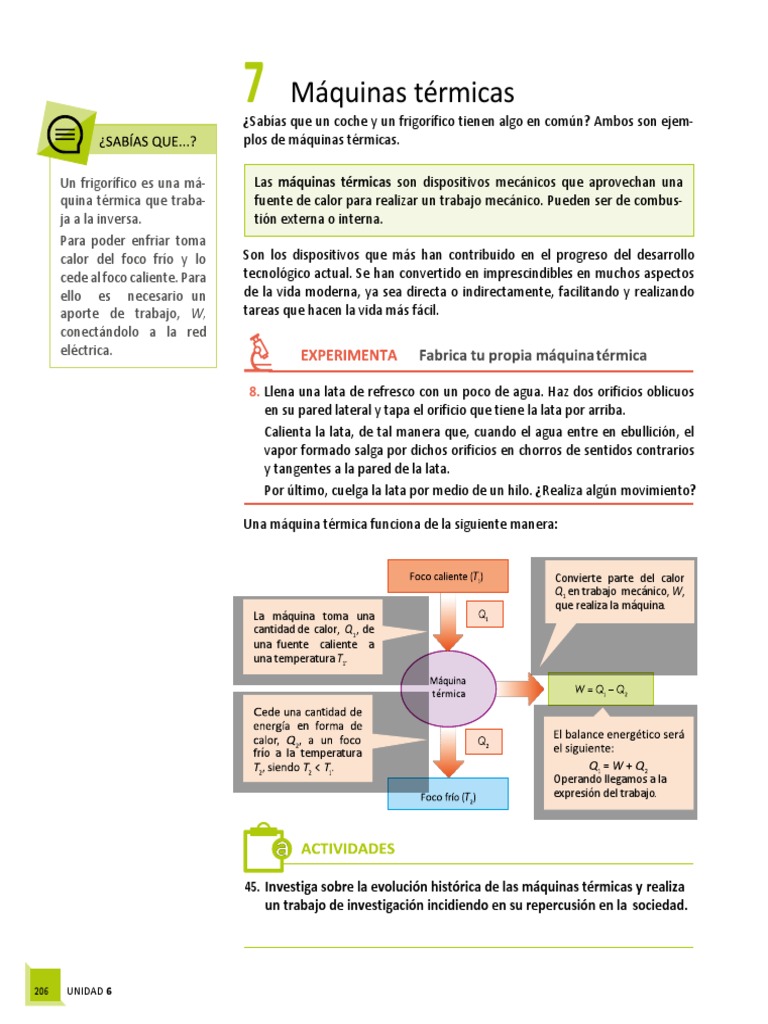 Máquinas Térmicas | PDF | Motor de combustión interna | Calor