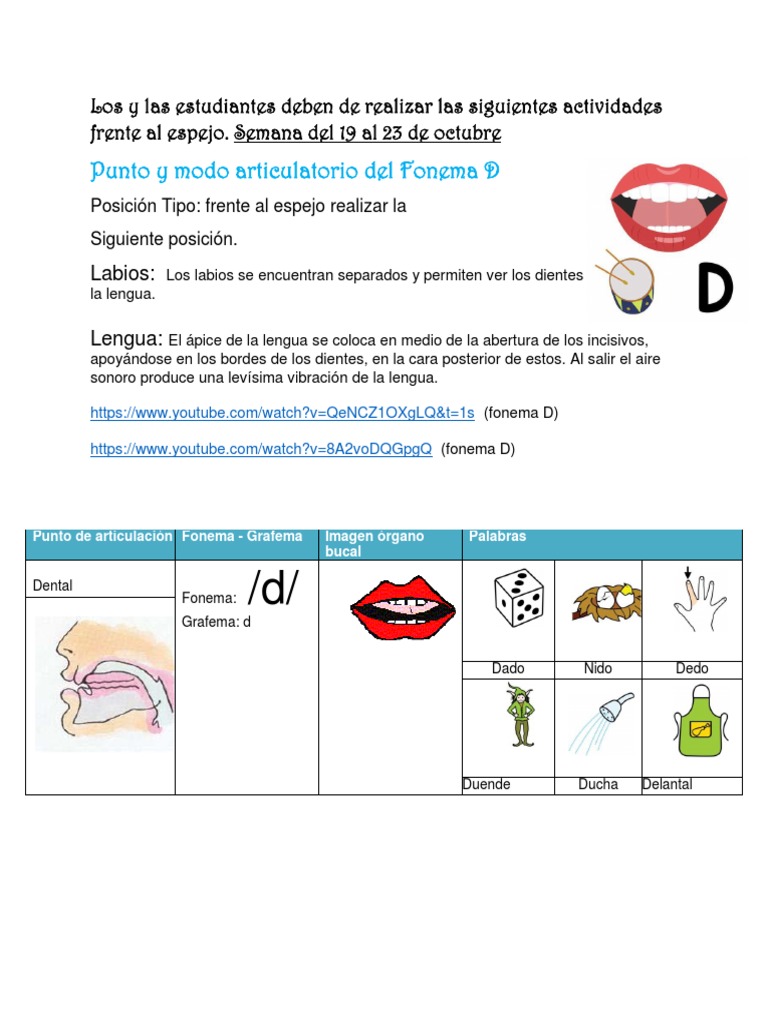 Fonema D | PDF