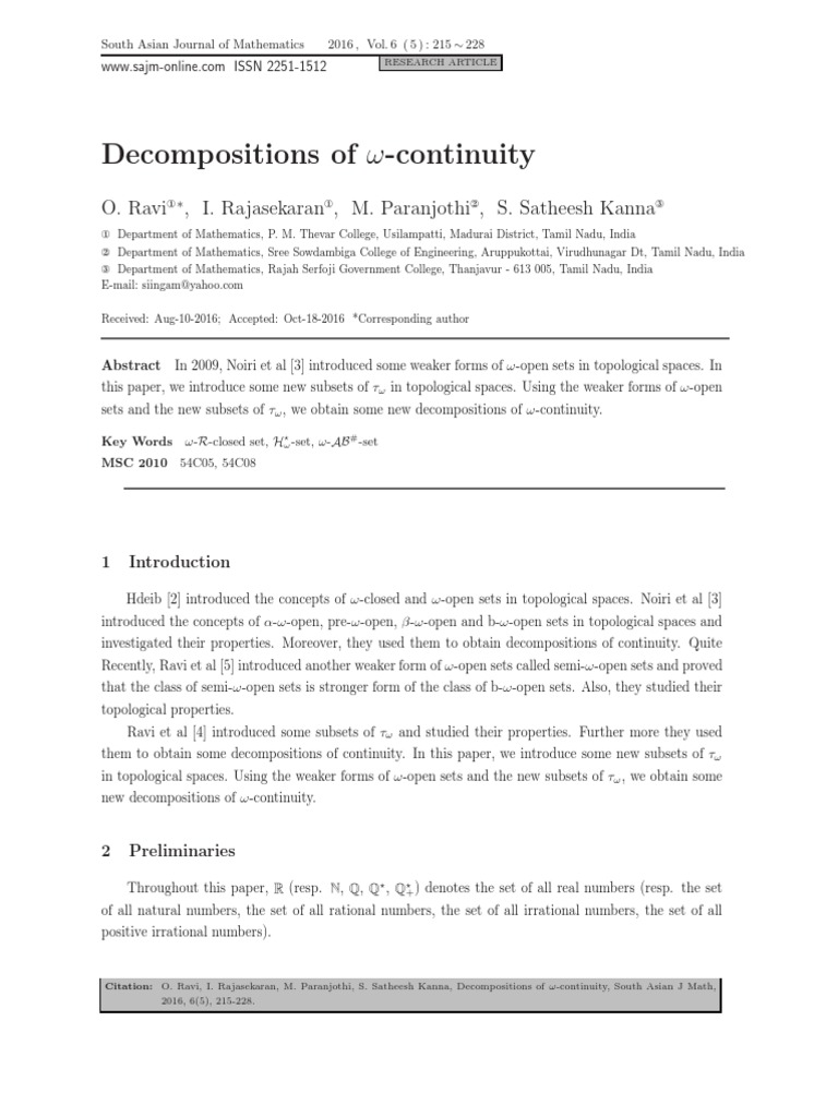 W Continuity | PDF | Theorem | Topology