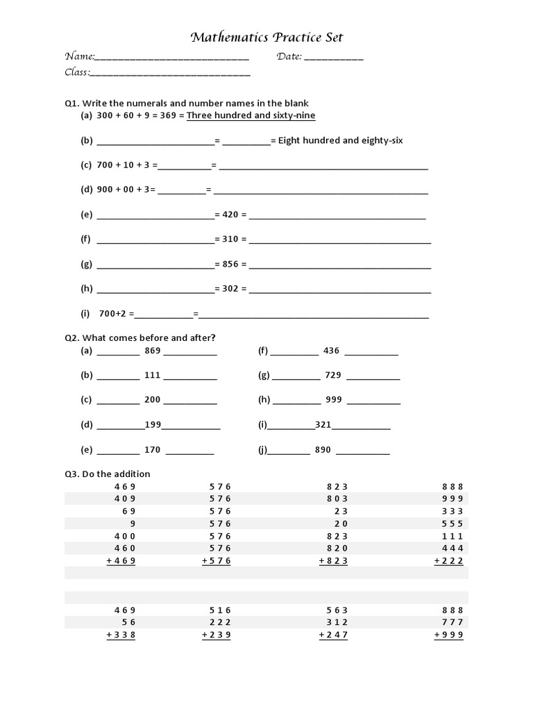 Mathematics Practice Set | PDF | Teaching Mathematics