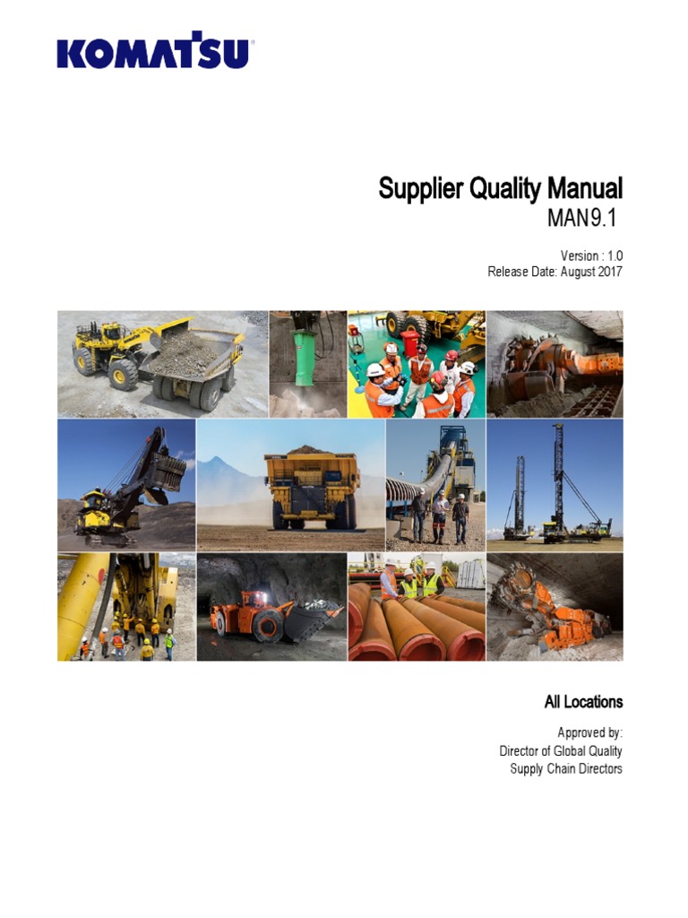 Supplier Quality Manual: Release Date: August 2017 | PDF | Iso 9000 ...