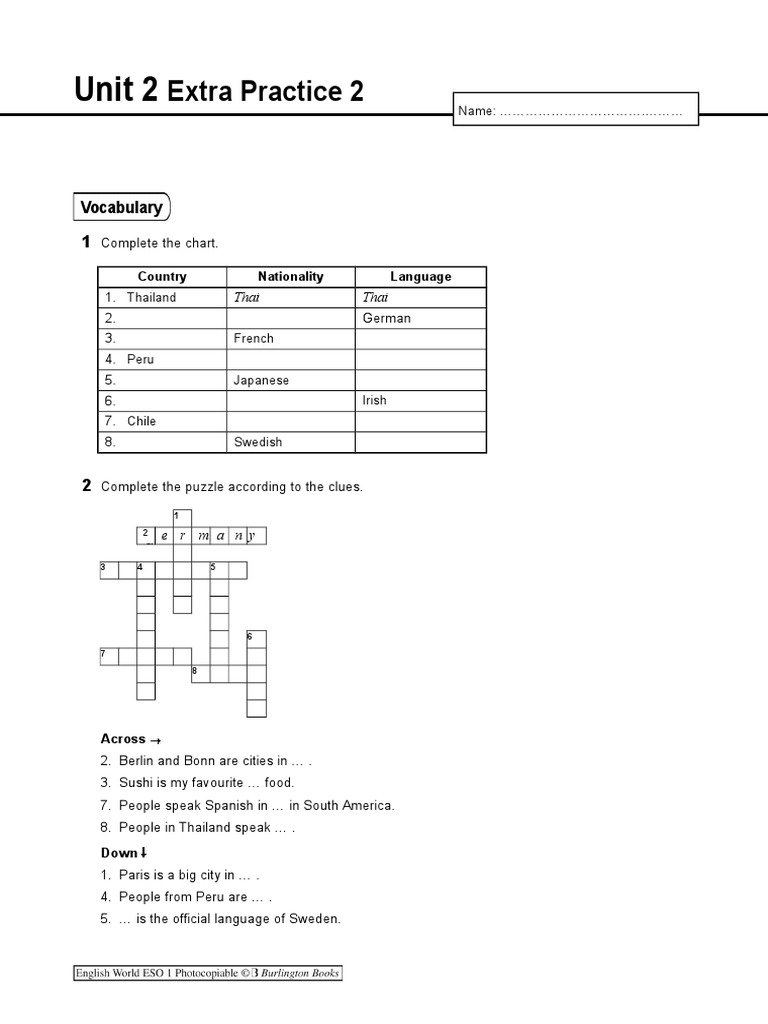 Unit 2: Extra Practice 2 | Download Free PDF | Hamburgers | Fast Food
