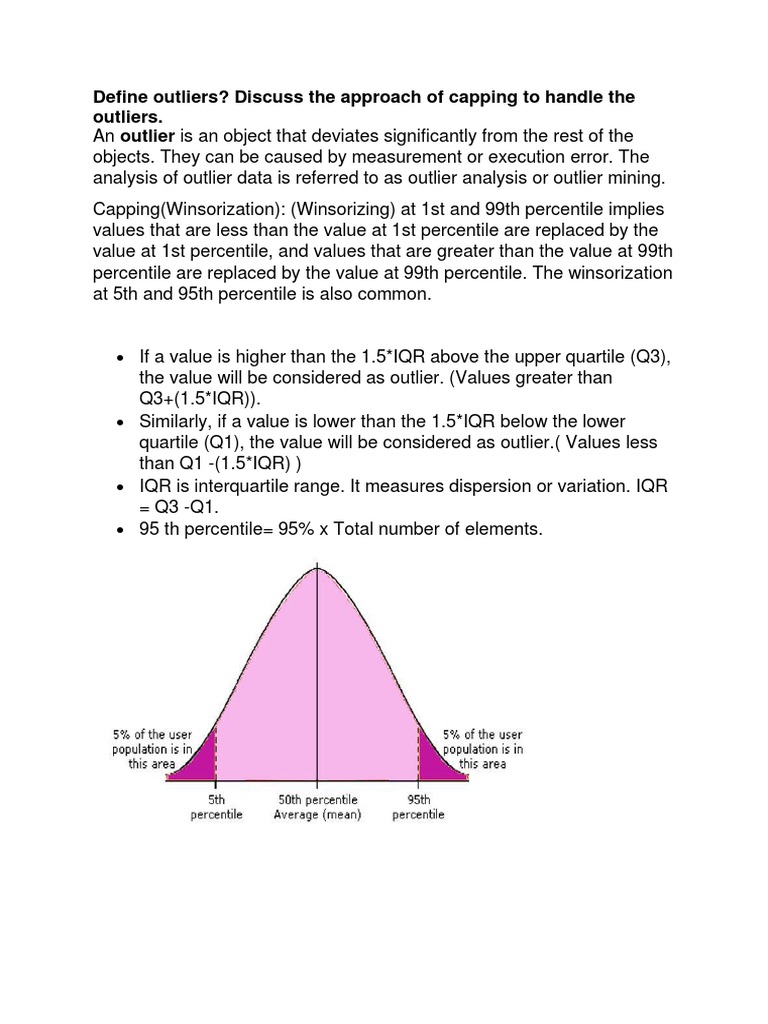 Define Outliers? Discuss The Approach of Capping To Handle The Outliers ...