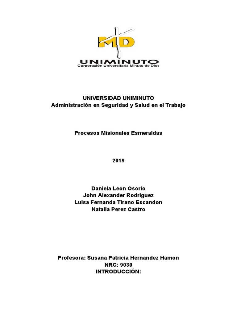 Procesos Misionales | PDF | Planificación | Minería