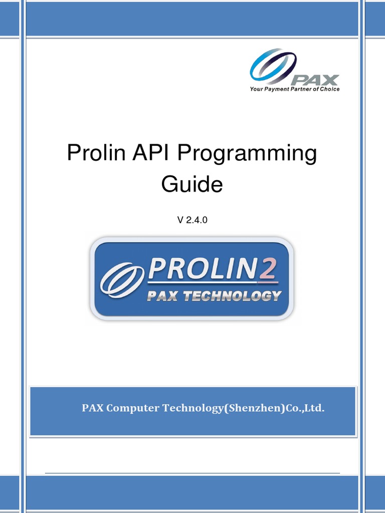 Prolin Api Programming Guide V240 Pdf Application Programming Interface Barcode 6114