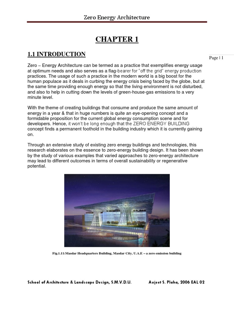 Zero Energy Architecture Insights | PDF | World Energy Consumption ...