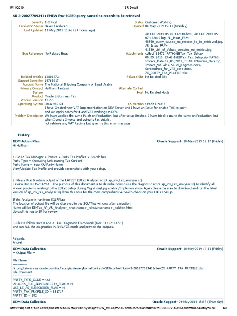 SR Detail - VAT | PDF | Parameter (Computer Programming) | Value Added Tax