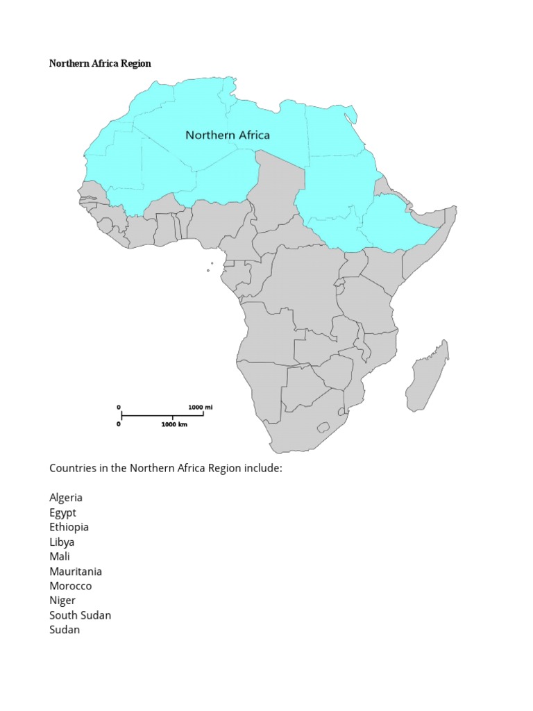 Northern Africa Region - Map - List | PDF
