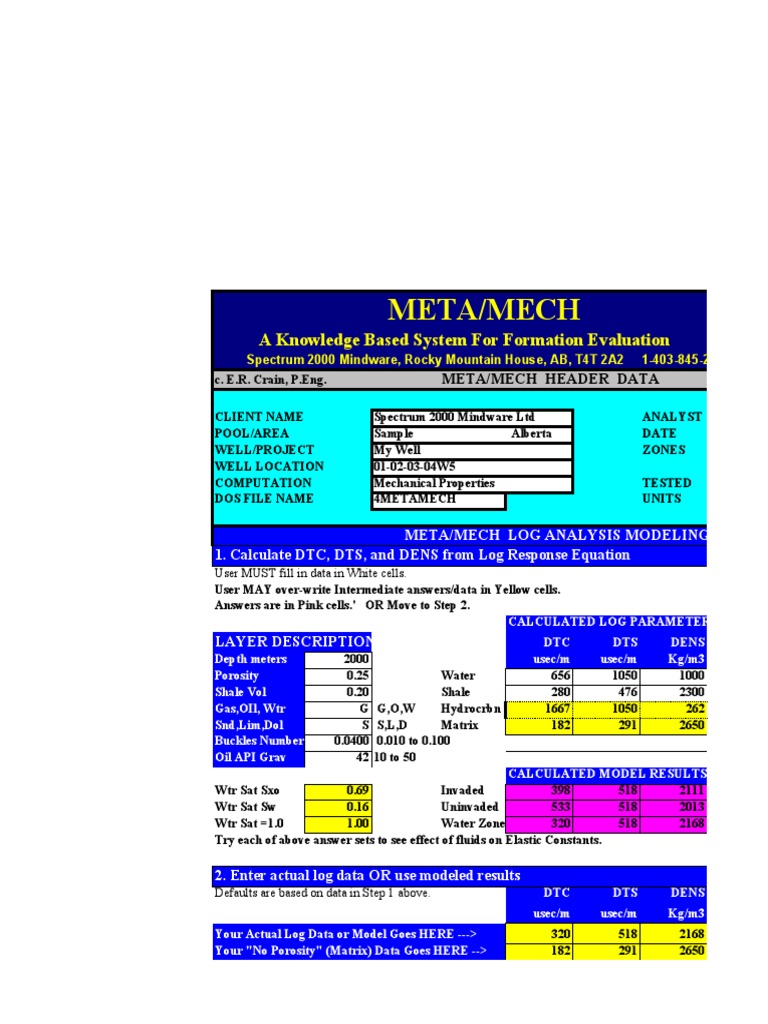 Meta/Mech: A Knowledge Based System For Formation Evaluation | Download ...