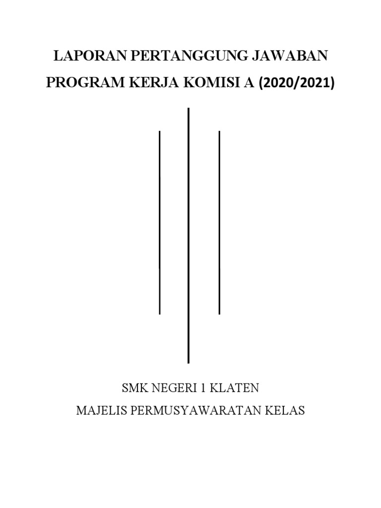 LPJ Program Kerja Komisi A 2020 | PDF
