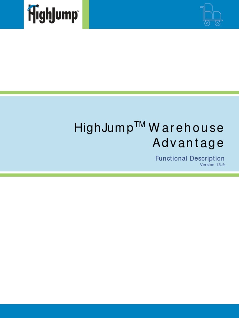 Warehouse Advantage Functional Description PDF | PDF | Intellectual ...