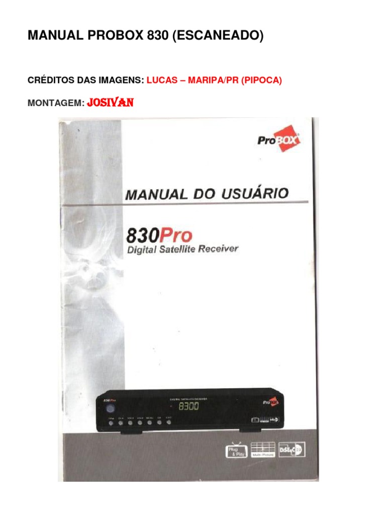 Manual Probox 830 | PDF