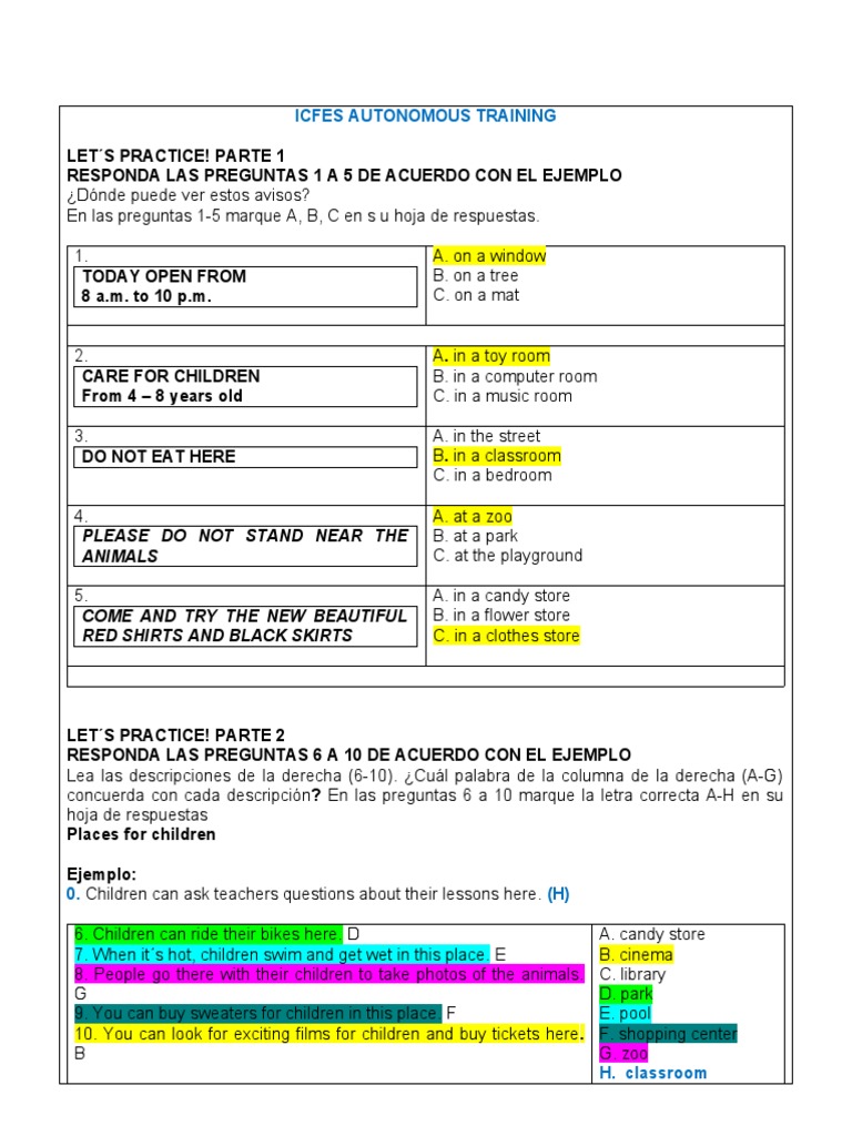 ICFES Autonomous Training | PDF | Verbo | Lingüística