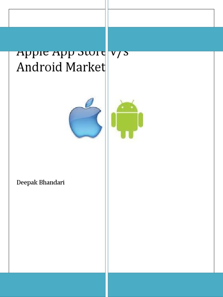Apple AppStore Vs Android Market | PDF | Mac Os | Mobile App