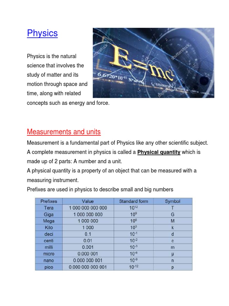 01 Physics Measurements | PDF | Observational Error | Density