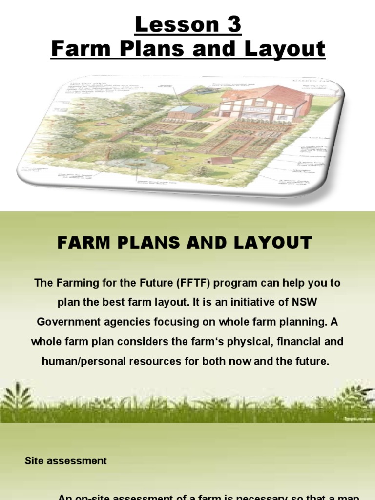 Farm Layout and Design | PDF | Irrigation | Sowing